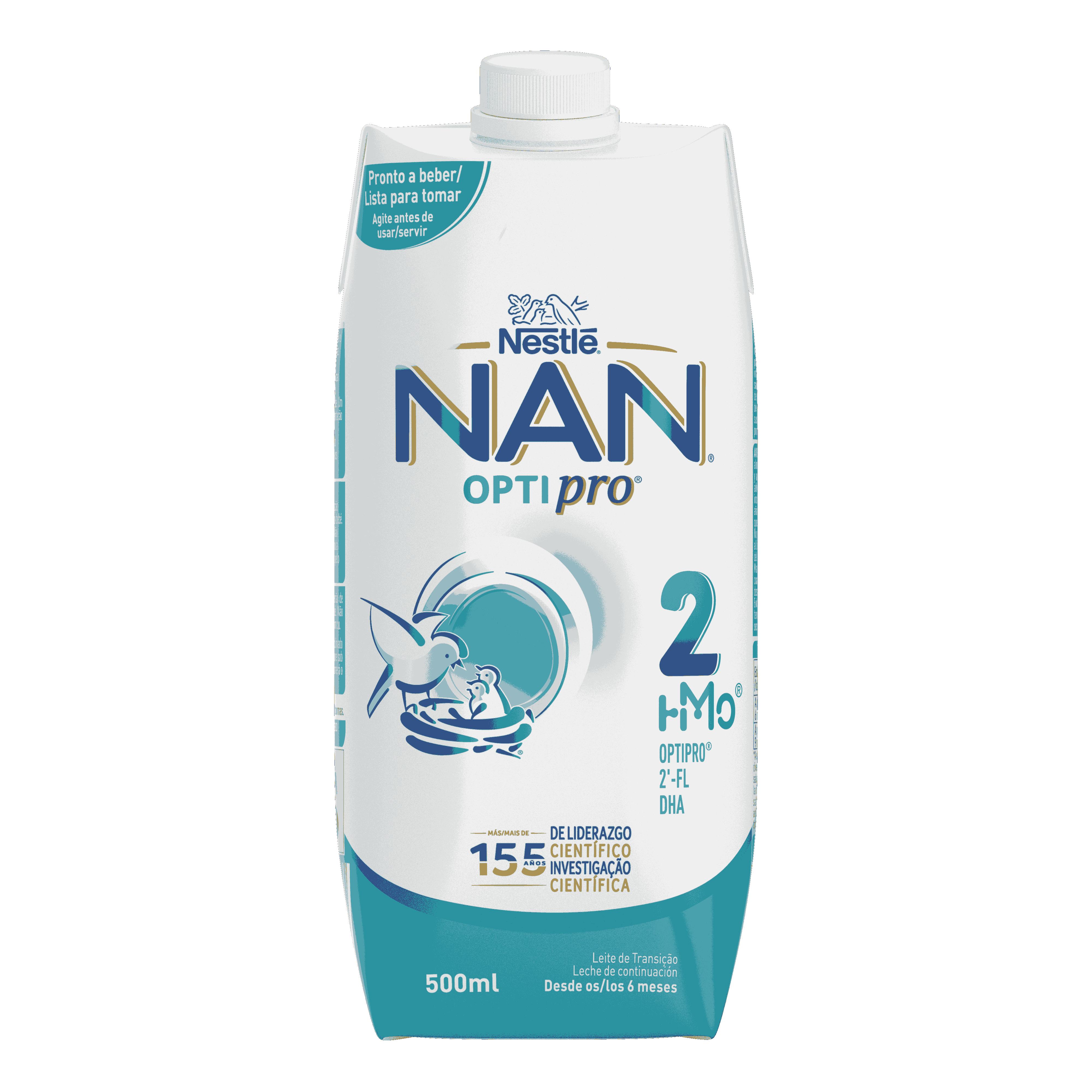 Leche de continuación NAN OPTIPRO 2 Líquida | Nestlé Bebé