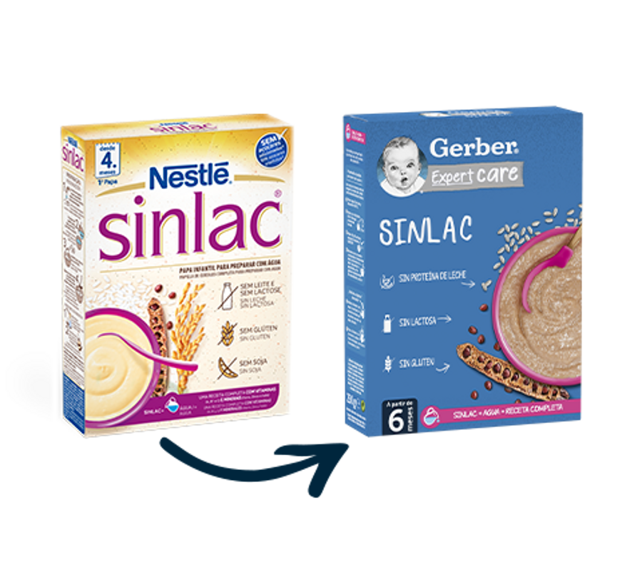 Papilla de cereales para bebés NESTLÉ SINLAC | Nestlé Bebé