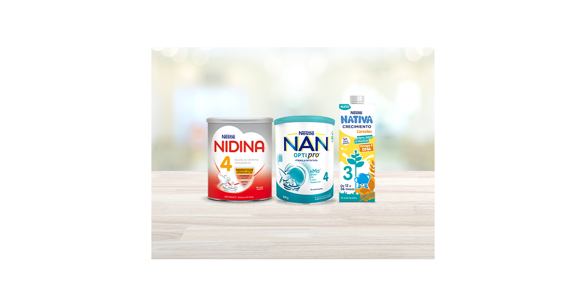 Leches de crecimiento a partir de 2 años | Nestlé Bebé