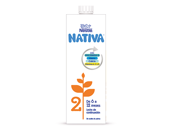 NESTLÉ NATIVA 2 Leche de continuación 6 meses 1L | Nestlé Bebé