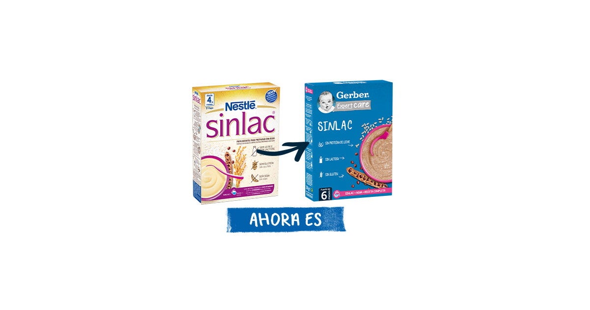 Papilla de cereales para bebés NESTLÉ SINLAC | Nestlé Bebé